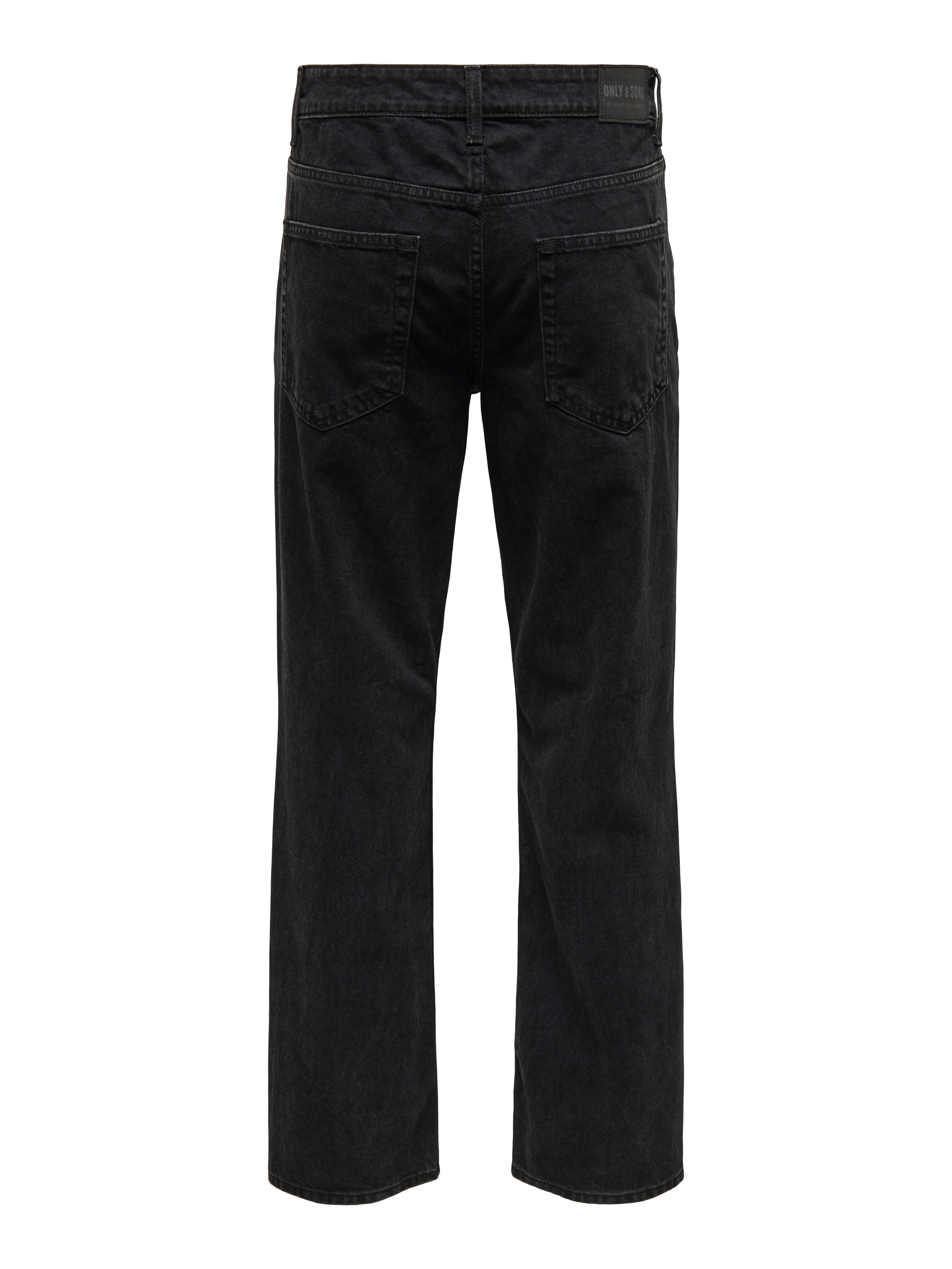 ONSEDGE ORG. STRAIGHT 7901 EY BOX JEANS | Black | ONLY & SONS®