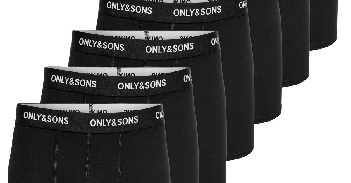 ONSFITZ 7-pack Trunks | Negro | ONLY & SONS®