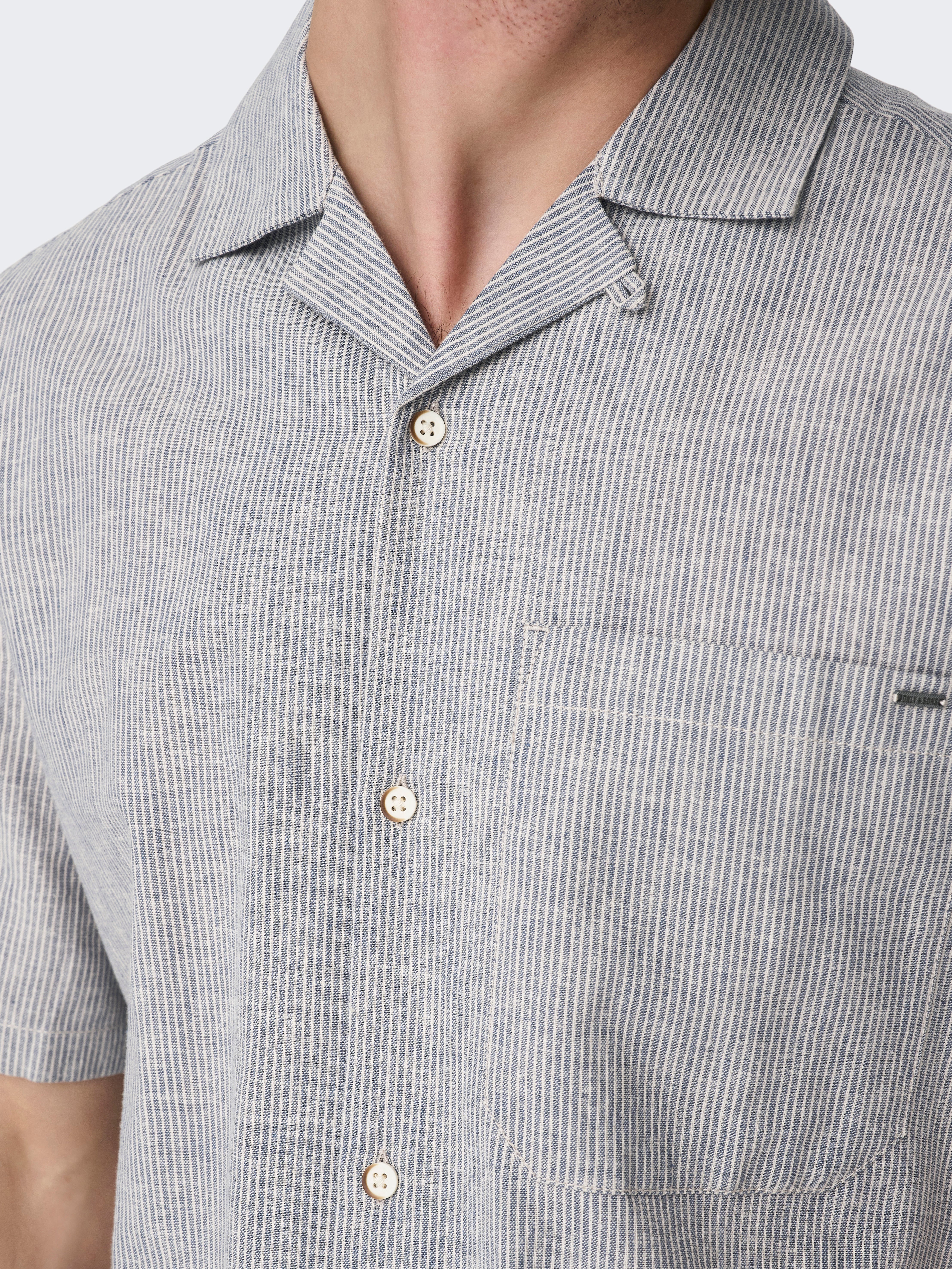 Relaxed Fit Resort collar Shirt | Dark Purple | ONLY & SONS®